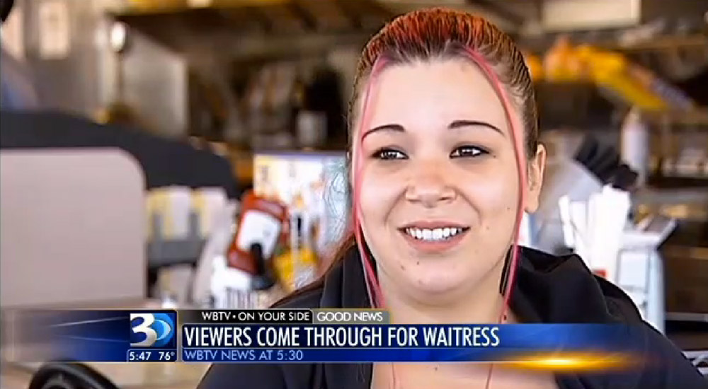 See the Beautiful Gift of Kindness This Waffle House Waitress Gave a ...