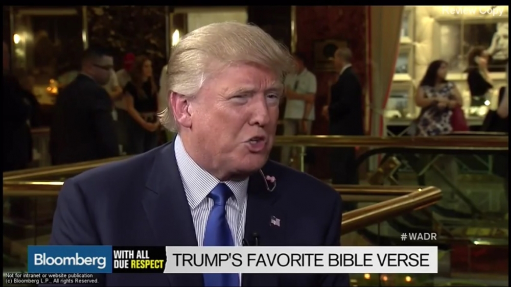 Donald Trump Declines to Name His Favorite Bible Verse: 'That's Very ...