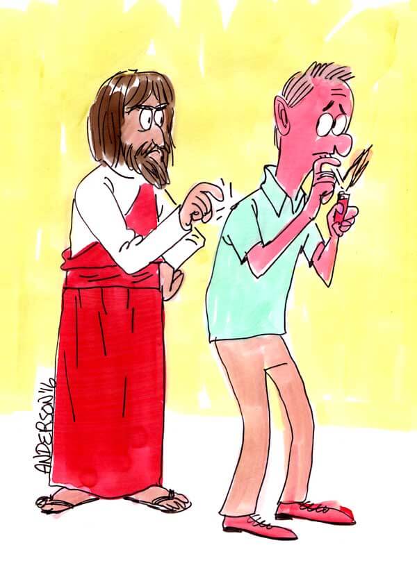 You Can't Hide That Cigarette From Him!