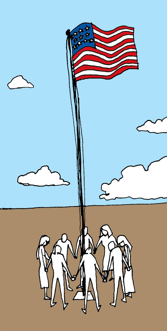 Prayer Rally 'Round the Flagpole